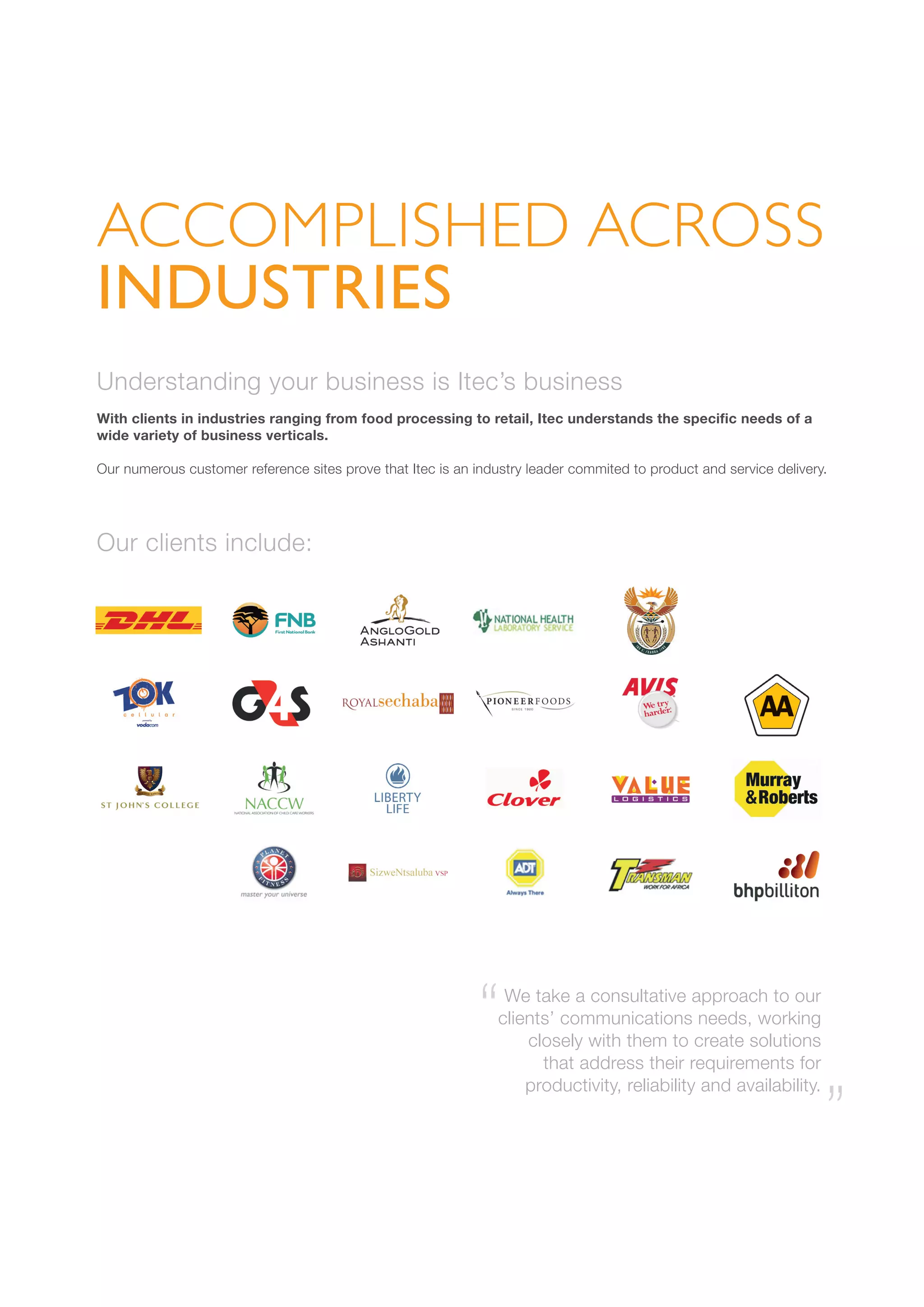 Itec Corporate Profile | PDF