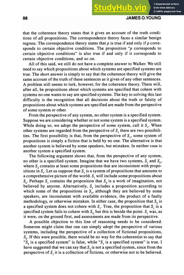 A Defence of the Coherence Theory of Truth.pdf | Physics | Science