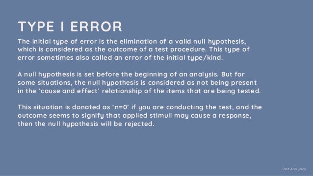A definitive guide on types of error in statistics
