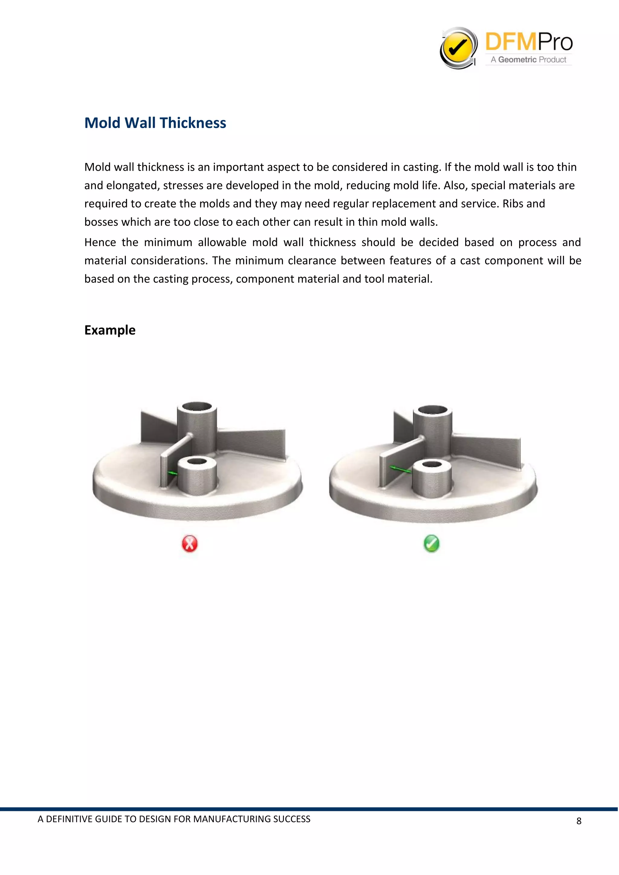 Design for Manufacturing Guidebook, Issue II Casting Design Guidelines ...