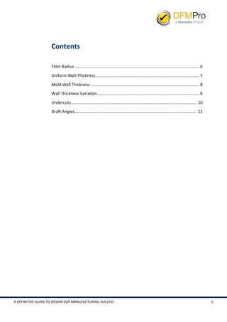 Design for Manufacturing Guidebook, Issue II Casting Design Guidelines ...
