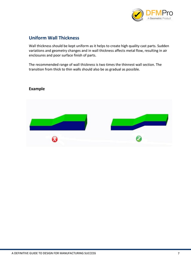 Design for Manufacturing Guidebook, Issue II Casting Design Guidelines ...