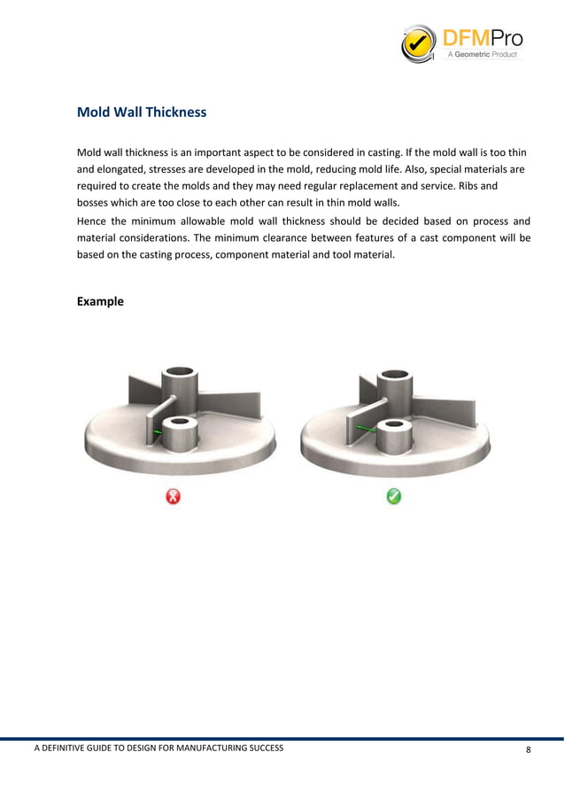Design for Manufacturing Guidebook, Issue II Casting Design Guidelines ...