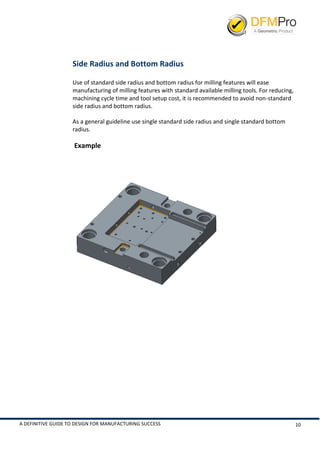 Design for Manufacturing Guidelines, issue IV, Milling Design ...