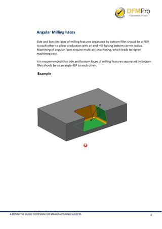 Design for Manufacturing Guidelines, issue IV, Milling Design ...