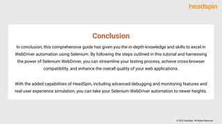 A Definitive Guide to Mastering Selenium WebDriver Automation Effectively.pptx | Web Development ...