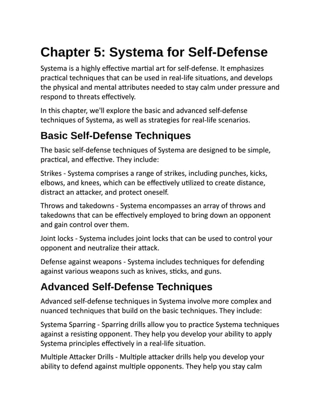 A Definitive Guide to Systema Training.pdf | Physical Therapy | Wellness