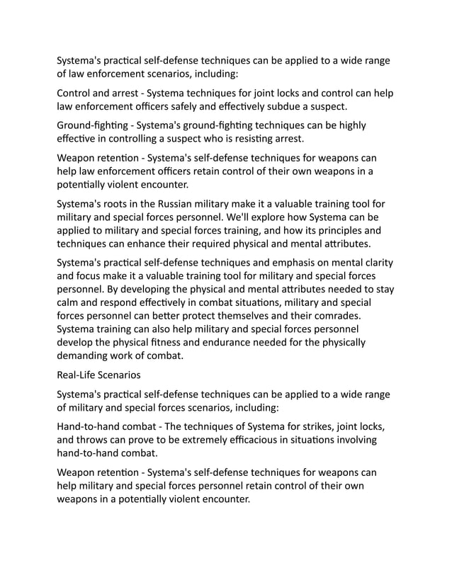 A Definitive Guide to Systema Training.pdf | Physical Therapy | Wellness