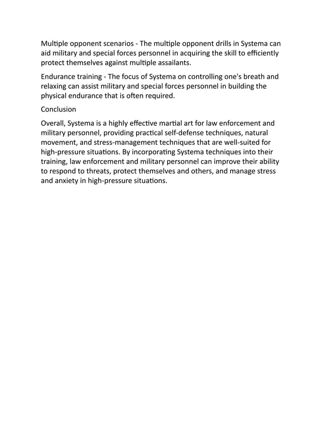 A Definitive Guide to Systema Training.pdf | Physical Therapy | Wellness