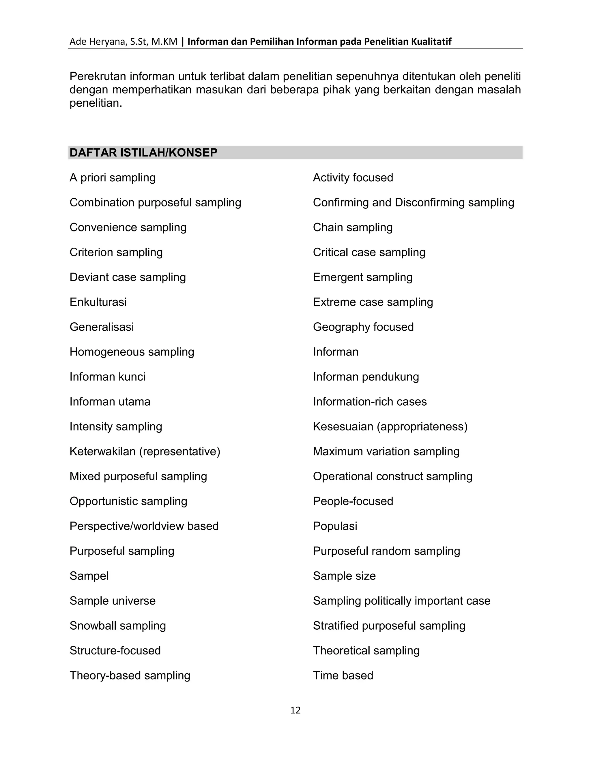Ade heryana informandanpemilihaninforman | PDF