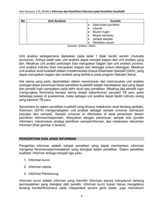 Ade heryana informandanpemilihaninforman | PDF