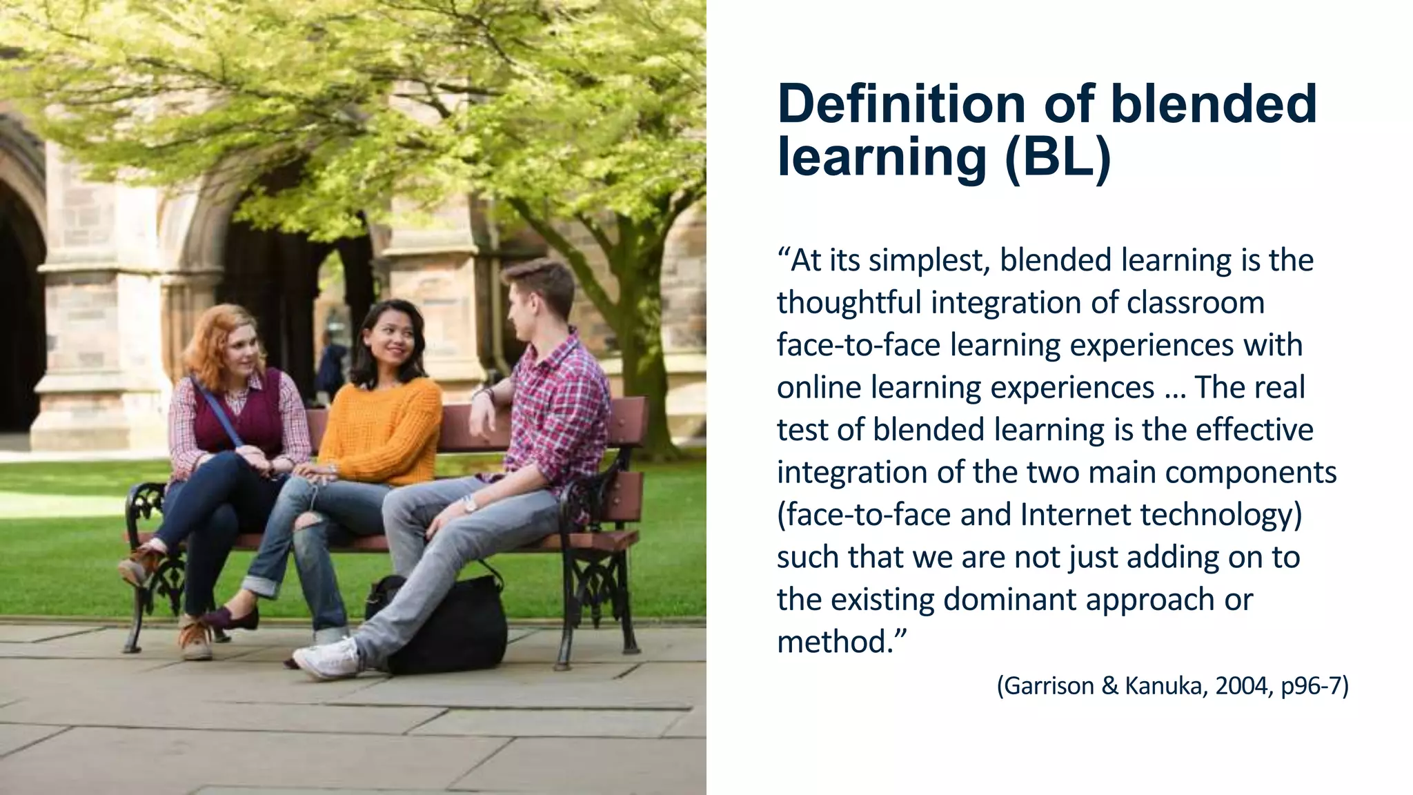 Student transitions into blended learning | PPT