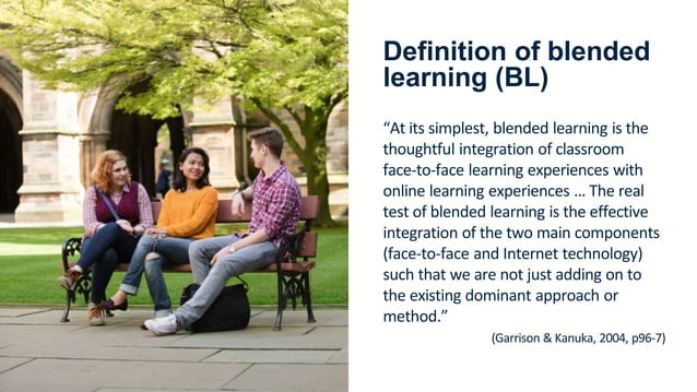 Student transitions into blended learning | PPT