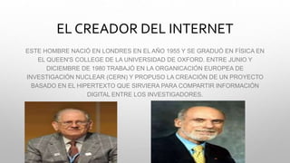 Historia del internet | PPTX