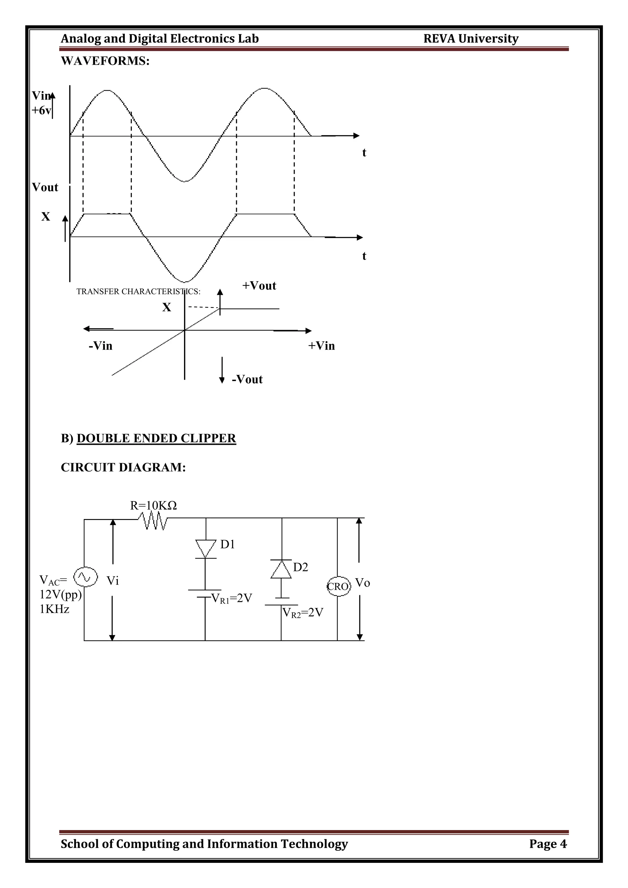 Analog and Digital Electronics Lab Manual | PDF