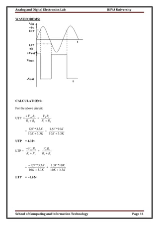 Analog and Digital Electronics Lab Manual | PDF