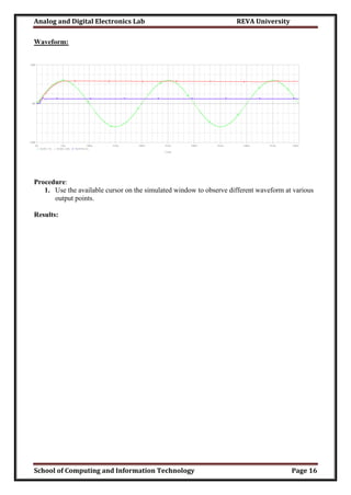 Analog and Digital Electronics Lab Manual | PDF