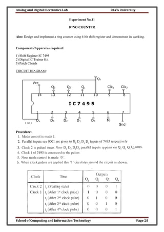 Analog and Digital Electronics Lab Manual | PDF