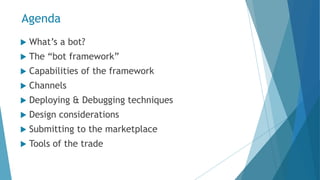 Introduction to Microsoft Bot Framework | PPT
