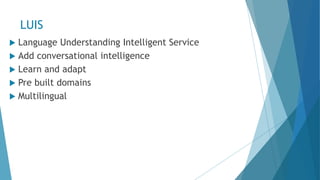 Introduction to Microsoft Bot Framework | PPT