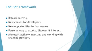 Introduction to Microsoft Bot Framework | PPT