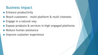Introduction to Microsoft Bot Framework | PPT