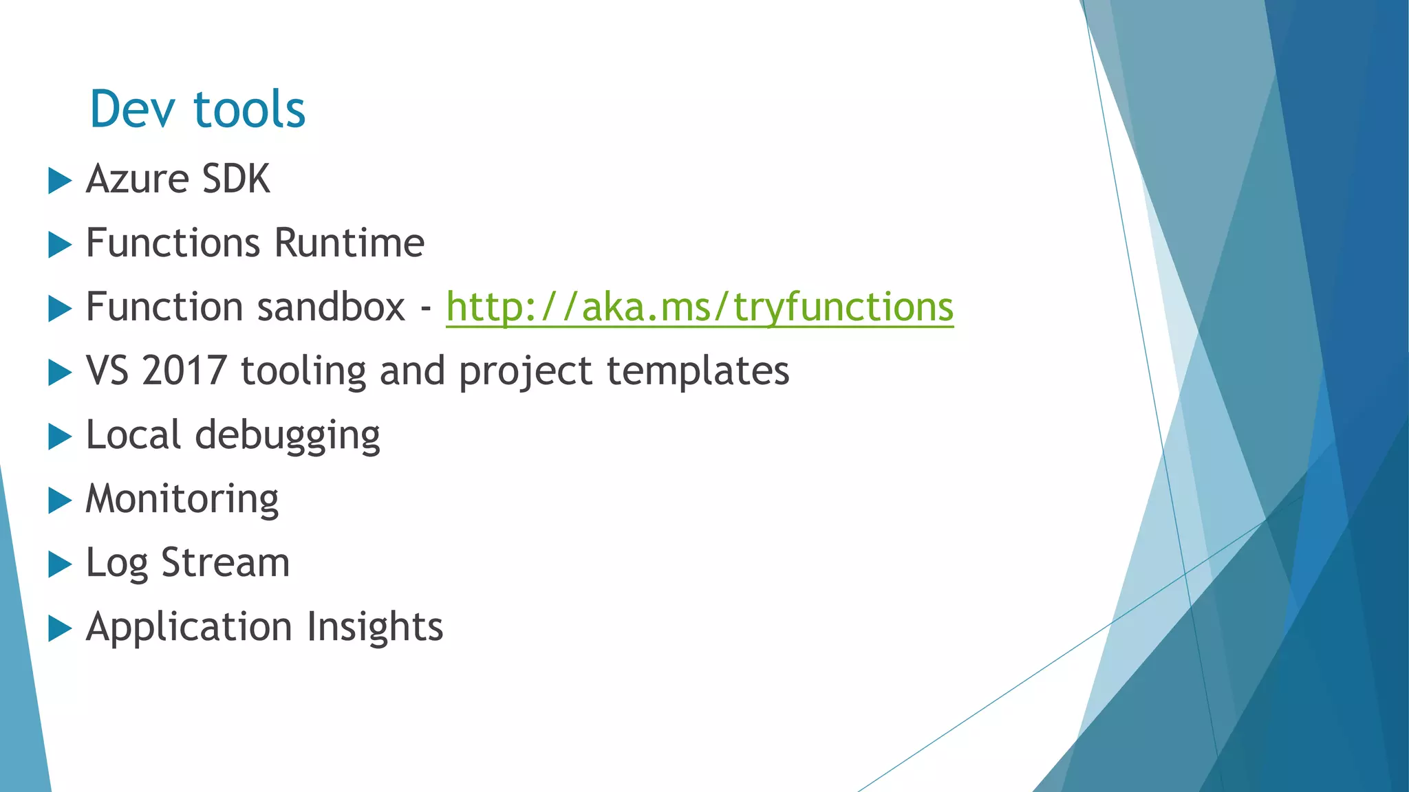 Going Serverless with Azure Functions | PPT Going Serverless with Azure Functions | PPT