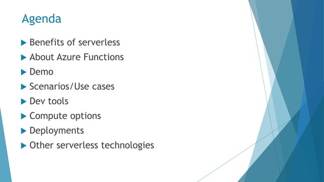 Going Serverless with Azure Functions | PPTX