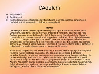 L'adelchi | PPTX