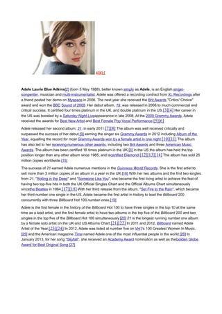 Adele | PDF