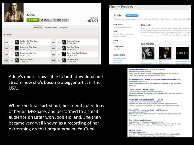 Adele - Independent Artist Case Study | PPTX | Adult Contemporary Music | Music