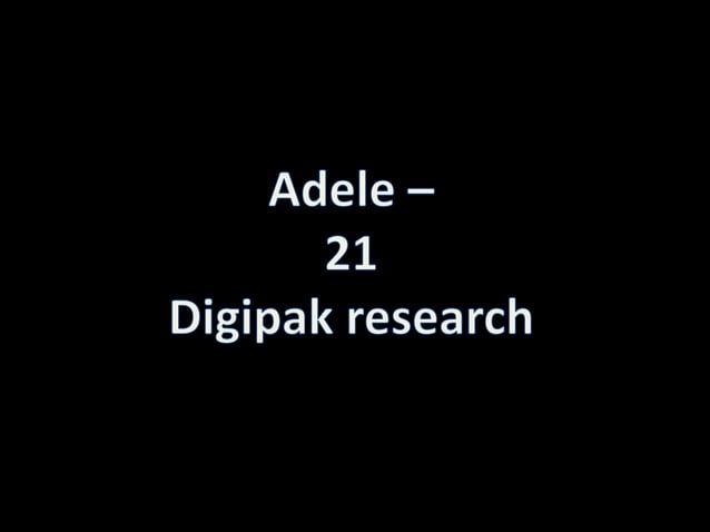 Adele digipak | PPT