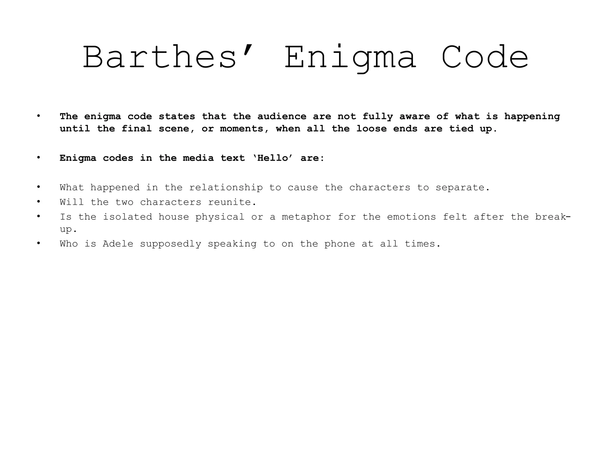 Adele – 'Hello’ Analysis | PPTX