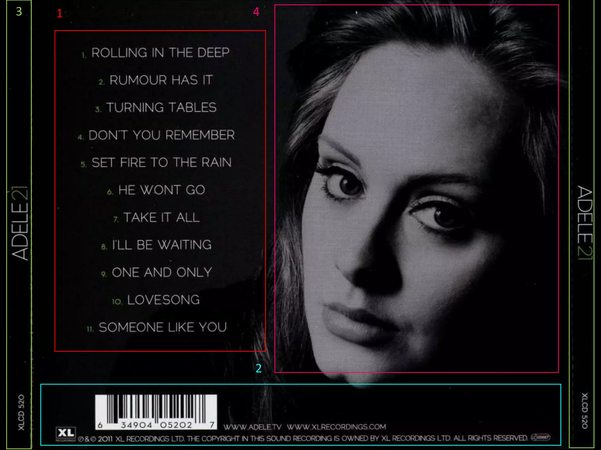 Adele 21, Digipak Analysis | PPTX
