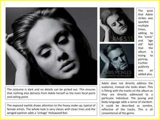 Adele 21, Digipak Analysis | PPTX