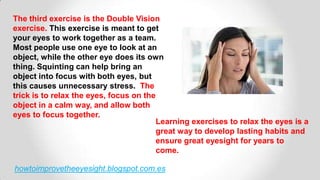 exercises for the eye | PPT