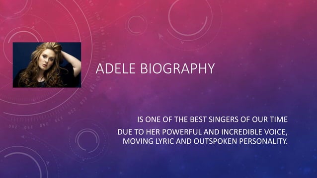 Adele Biography Ppt