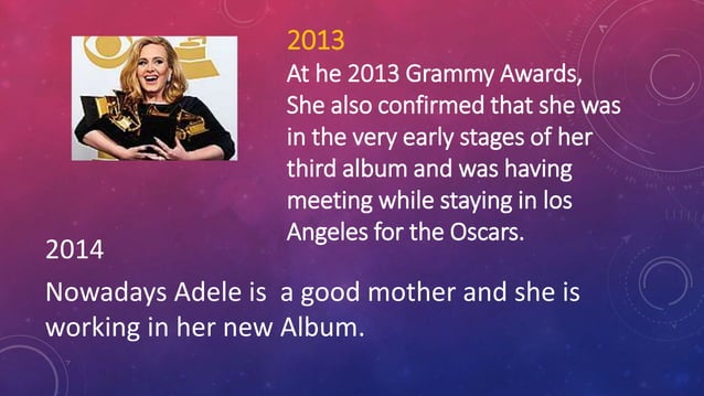 Adele biography | PPTX