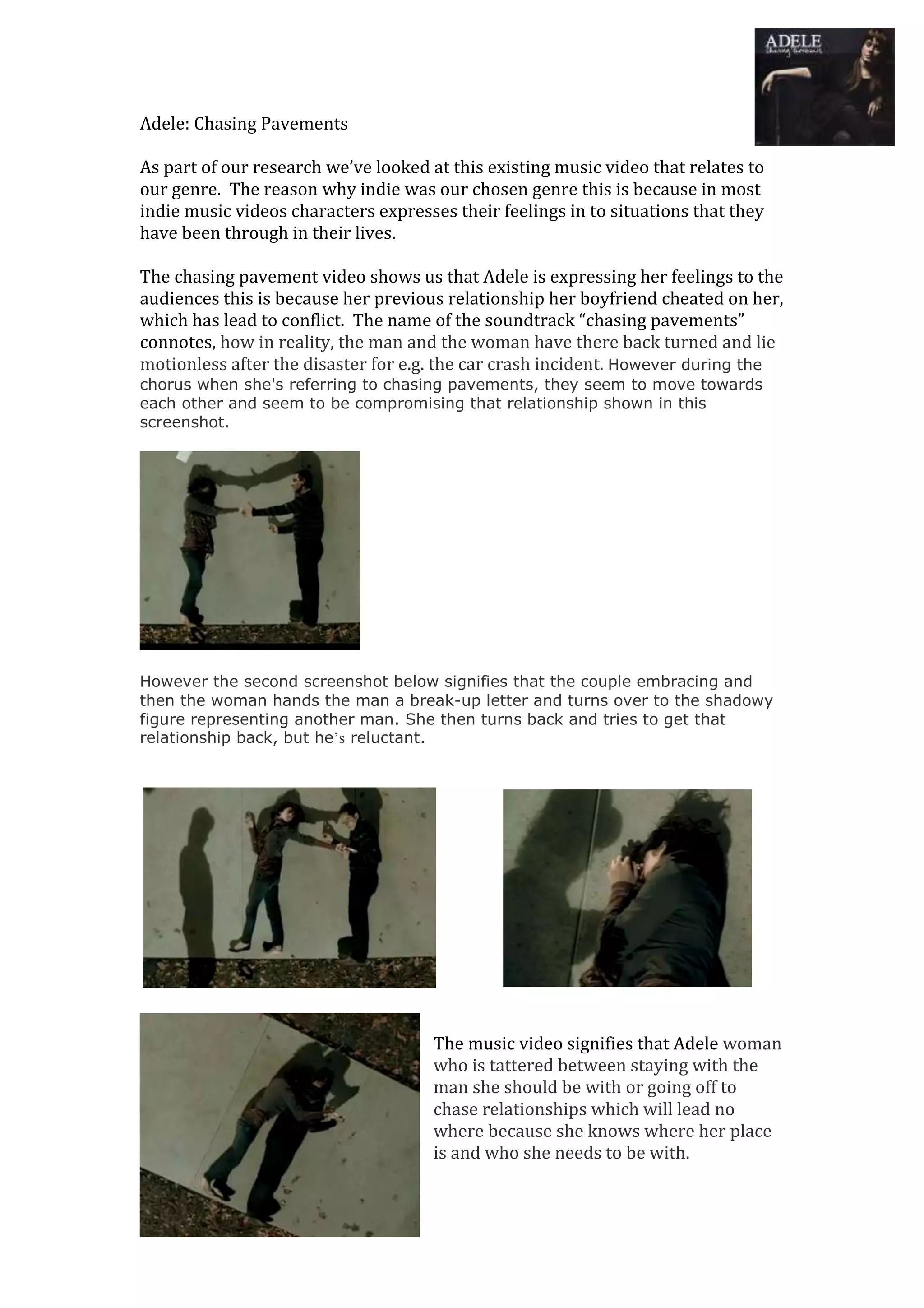 Adele chasing pavements 2 | PDF