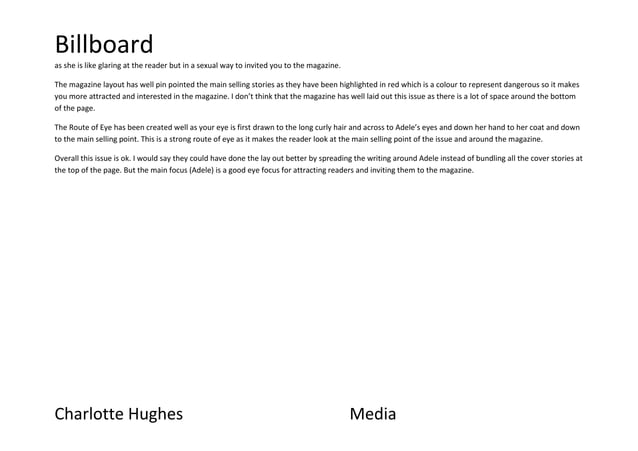 Adele fornt cover evaluation | DOCX