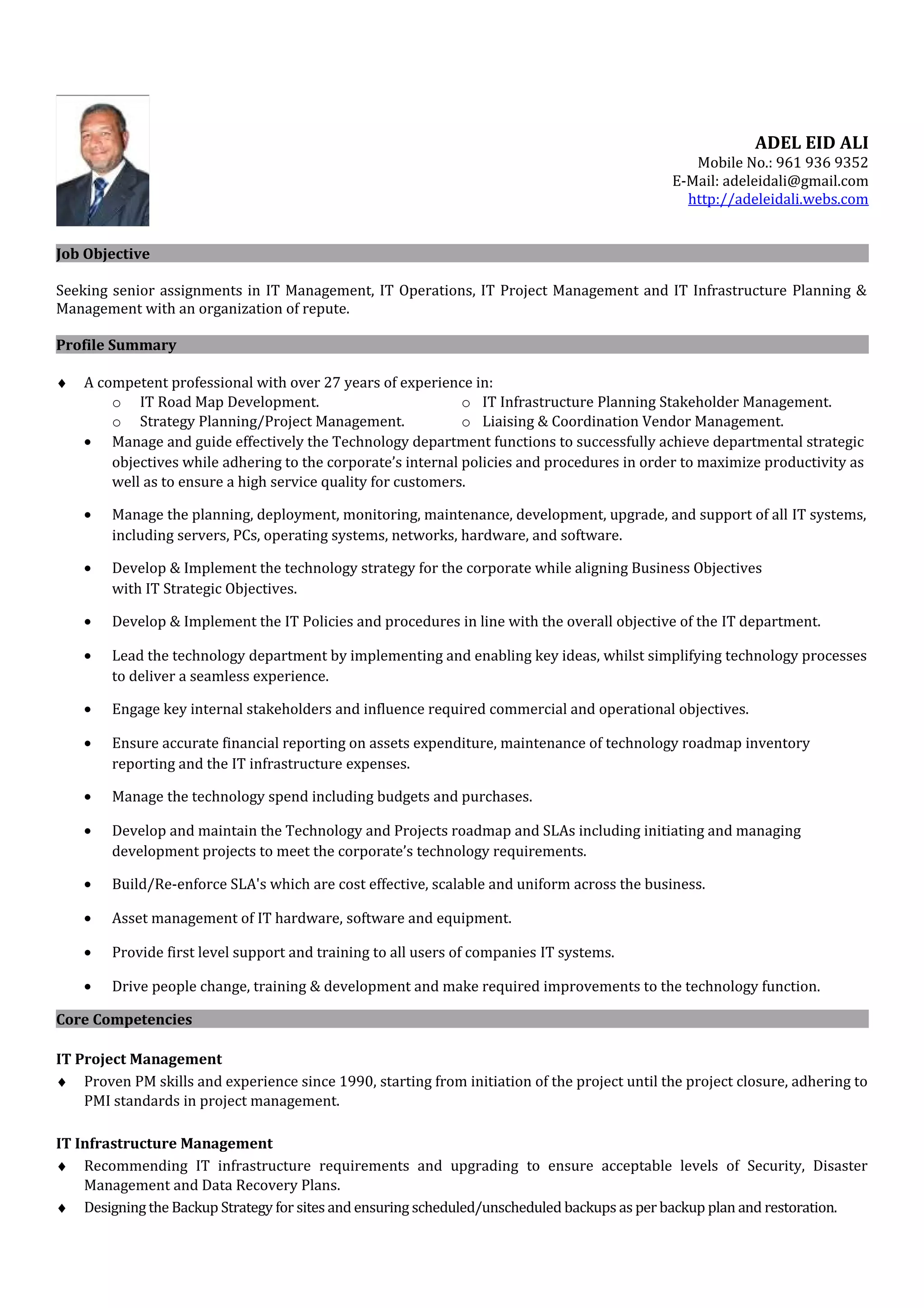 Adel eid ali resume | DOC