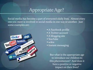 Social Media and Children | PPTX