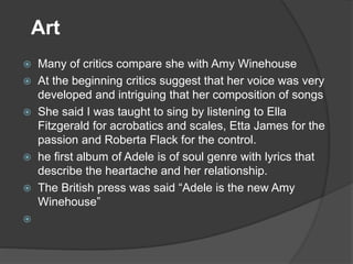 Adele´s biography | PPTX