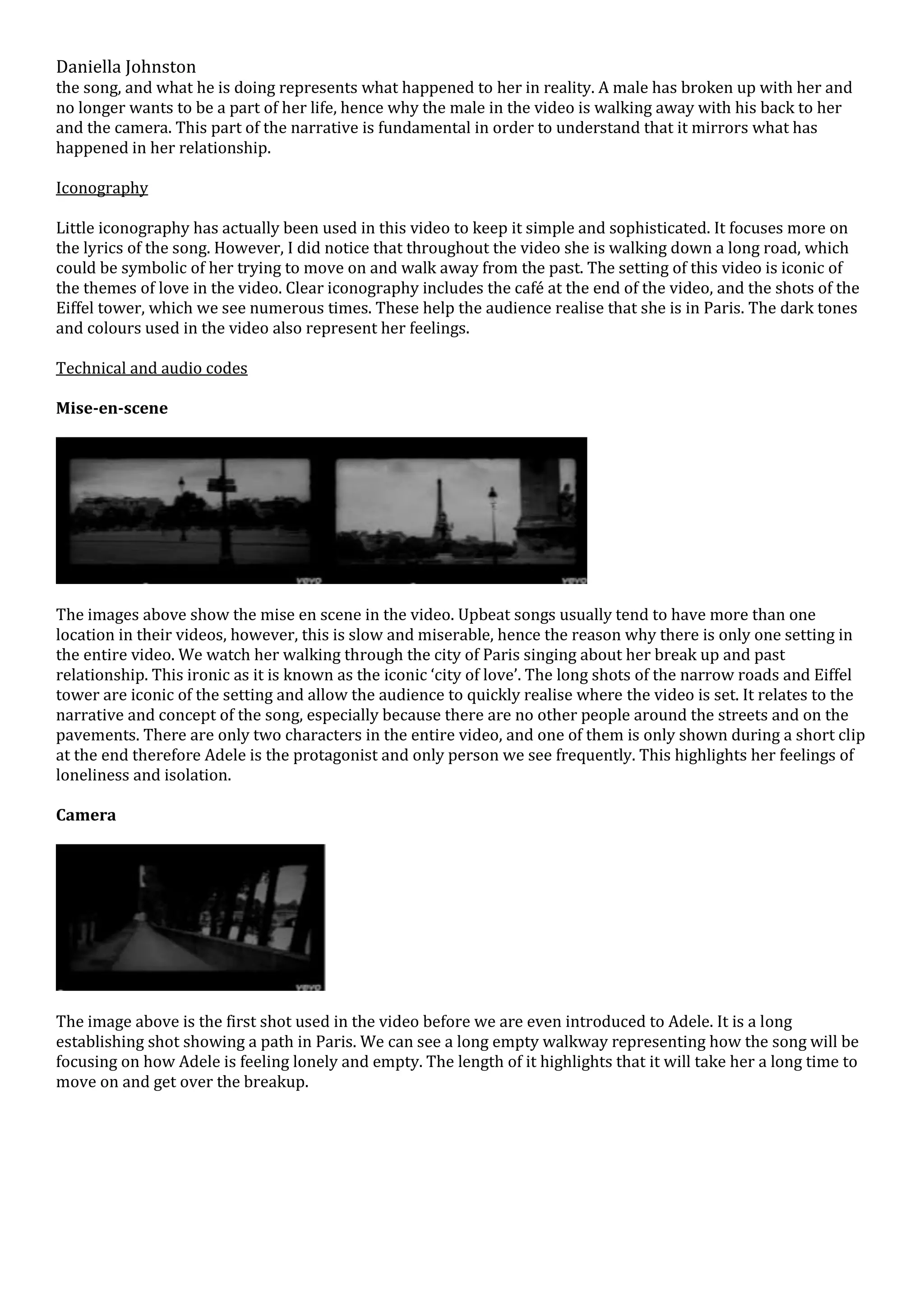 Adele – someone like you analysis | DOCX