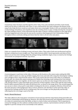 Adele – someone like you analysis | DOCX