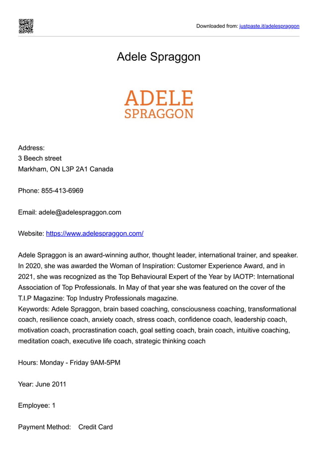 Adele Spraggon | PDF