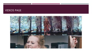 Adele’s website | PPTX