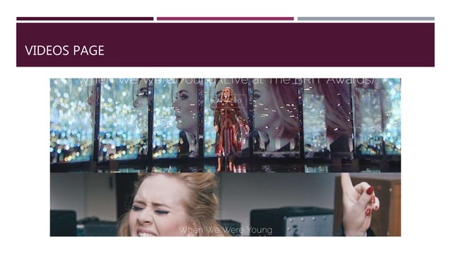 Adele’s website | PPT