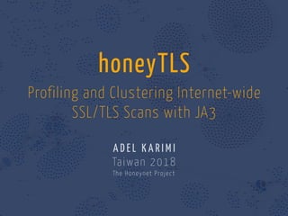 honeyTLS - Profiling and Clustering Internet-wide SSL/TLS Scans with JA3 | PPT