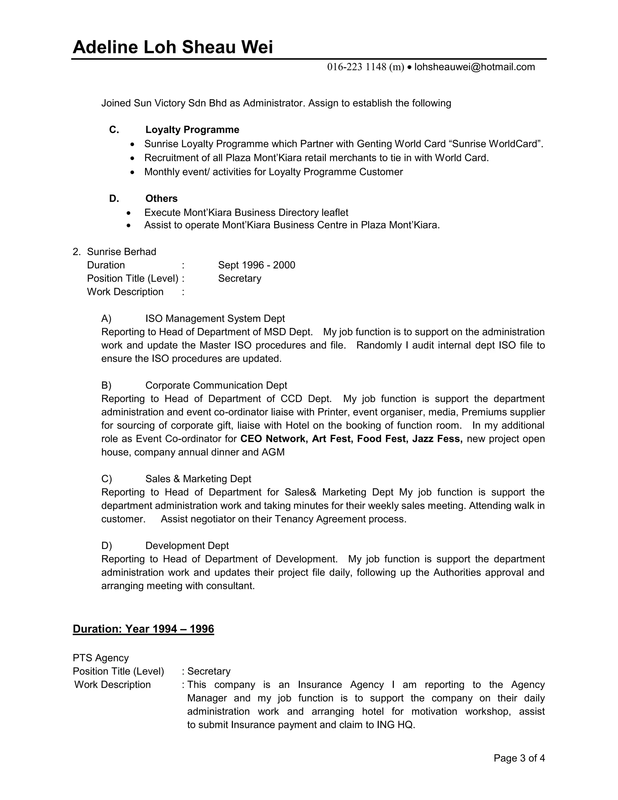 Adeline loh cv-2016(a) | PDF